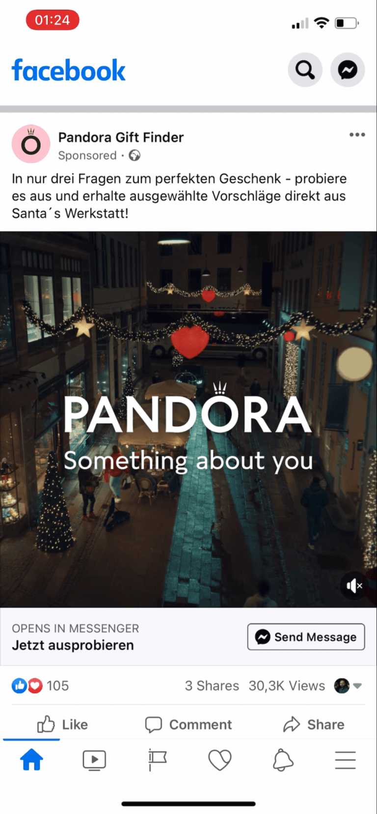 Pandora Improves CAC With an Automated Messenger Bot